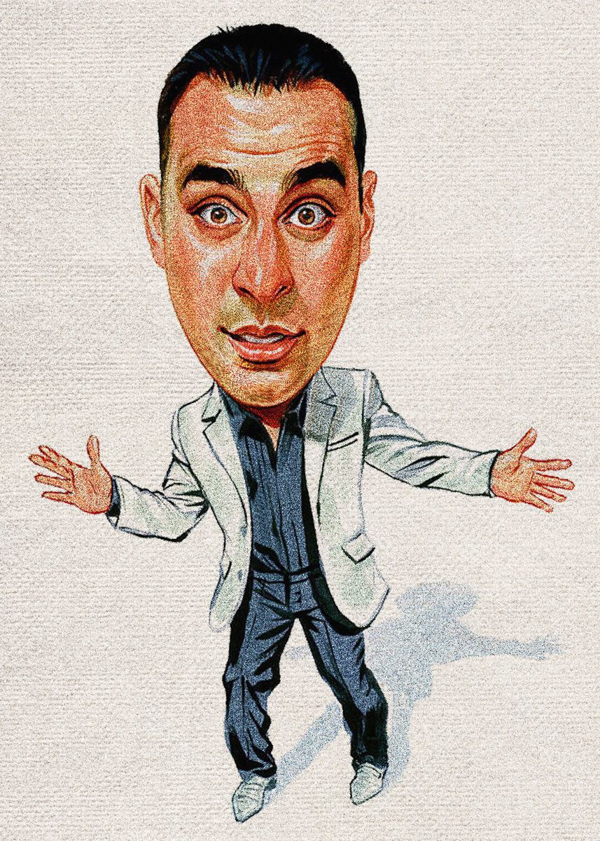 'Russell Peters' Poster, picture, metal print, paint by rambo art ...