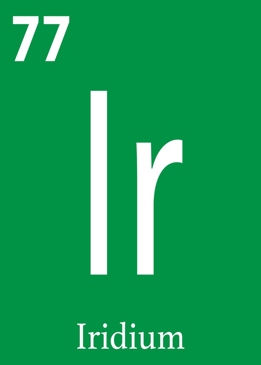 'Iridium' Poster, picture, metal print, paint by Karen Foley | Displate