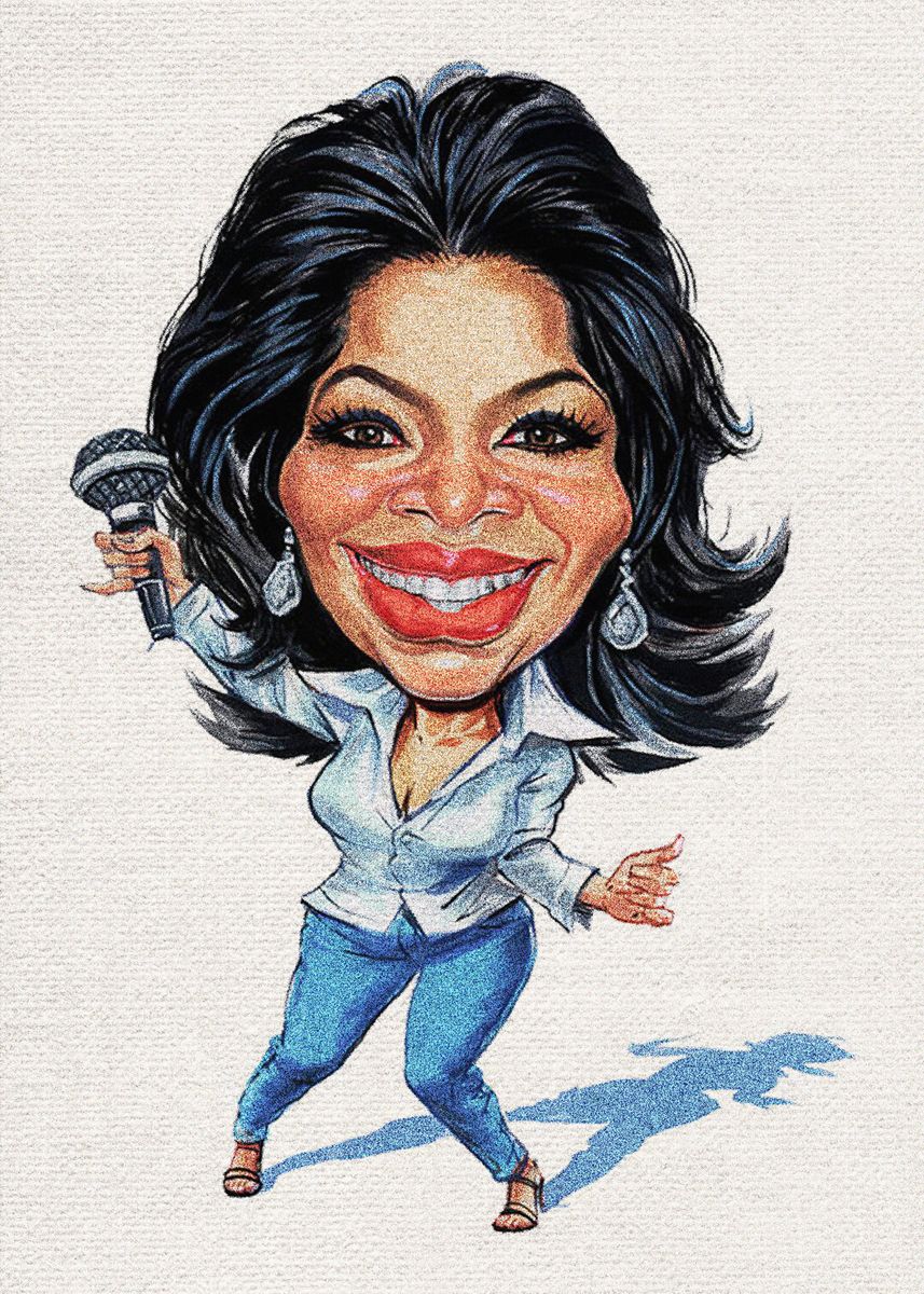 'Oprah Winfrey' Poster, picture, metal print, paint by rambo art | Displate