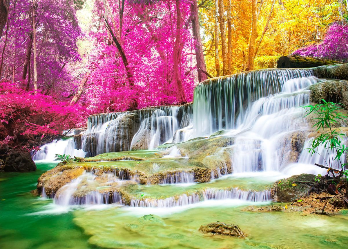 'Magic Waterfall Heaven' Poster by ACR ACR | Displate