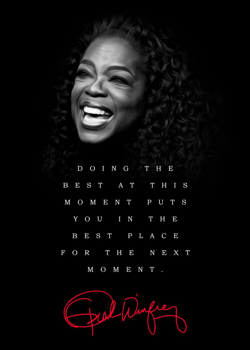 'Oprah Winfrey' Poster, picture, metal print, paint by Team Awesome ...
