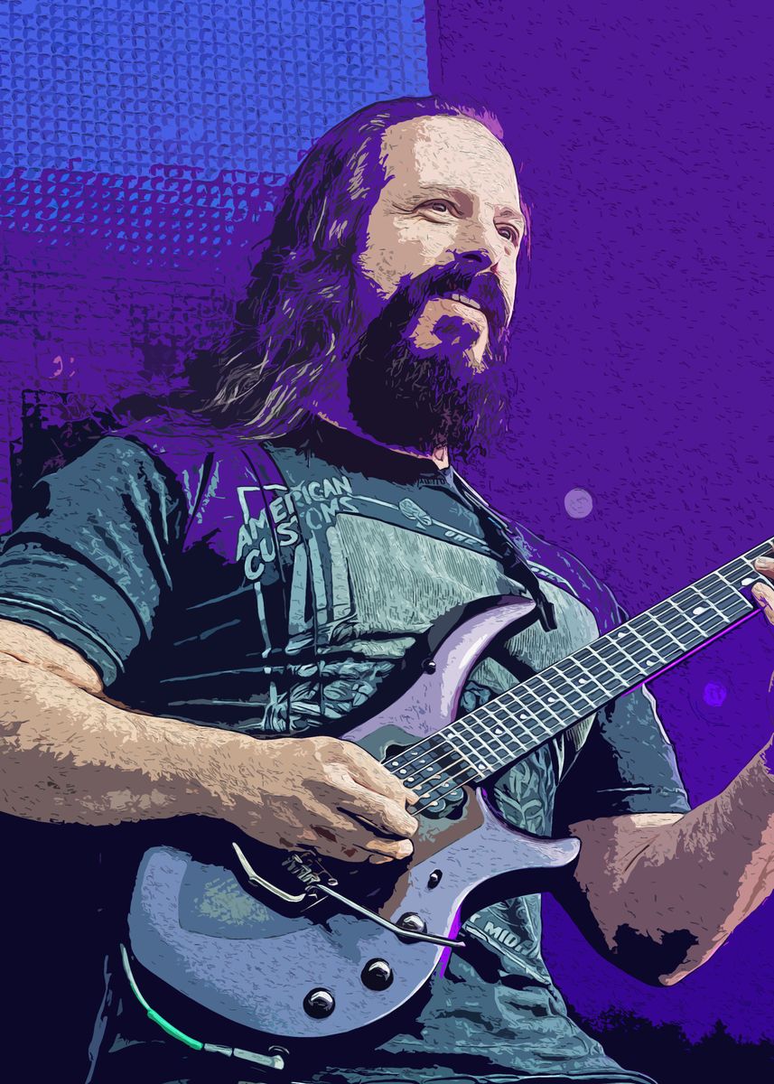 ' John Petrucci' Poster by Dillon Holden | Displate
