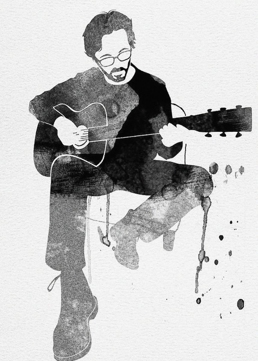 'Eric Clapton' Poster, picture, metal print, paint by rambo art | Displate