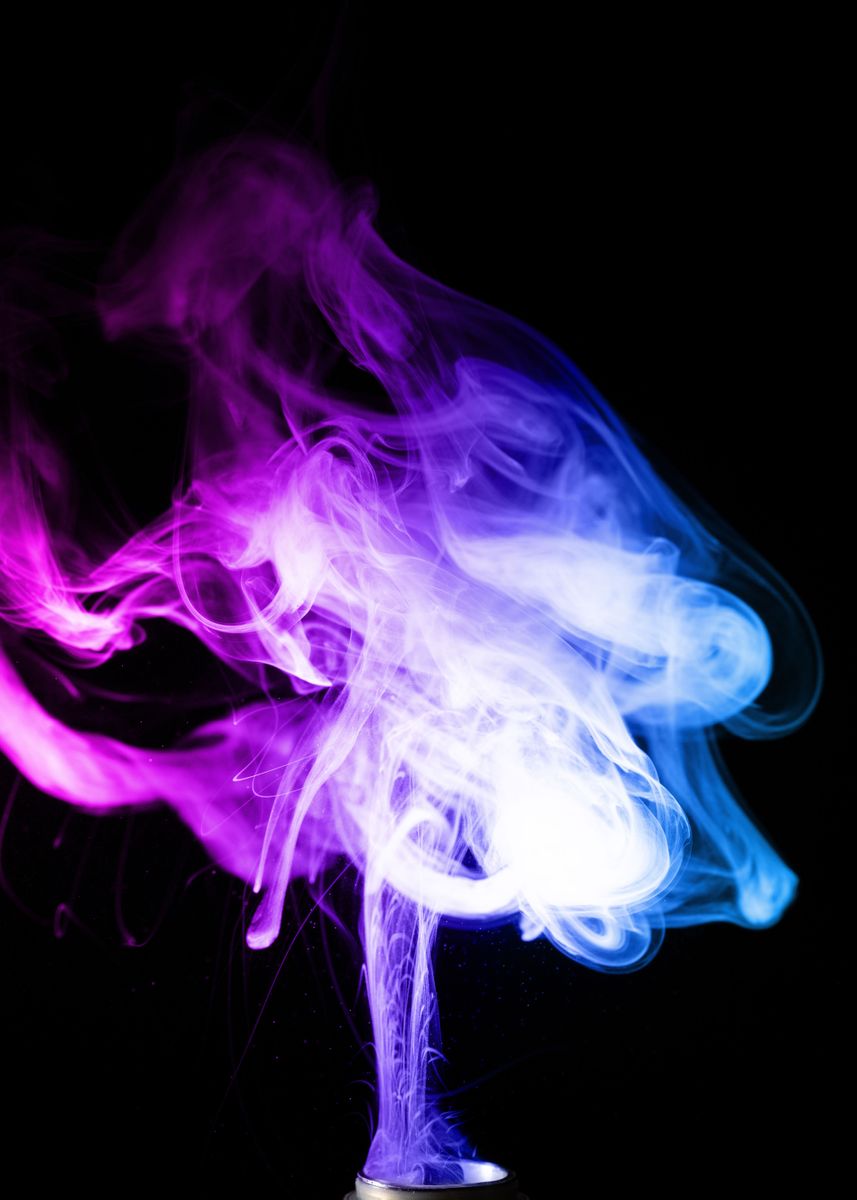 'Colorful clouds of vape' Poster, picture, metal print, paint by ...