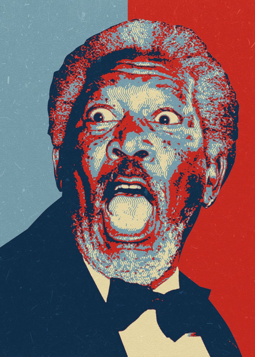 'Morgan Freeman' Poster, picture, metal print, paint by Izmo Scribbles ...