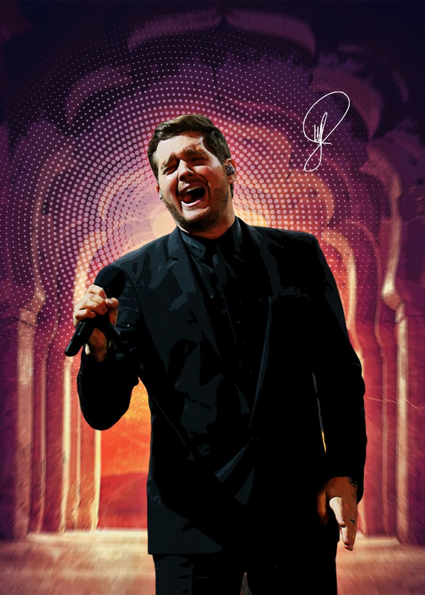 ' Michael Buble' Poster, picture, metal print, paint by Morton Gray ...