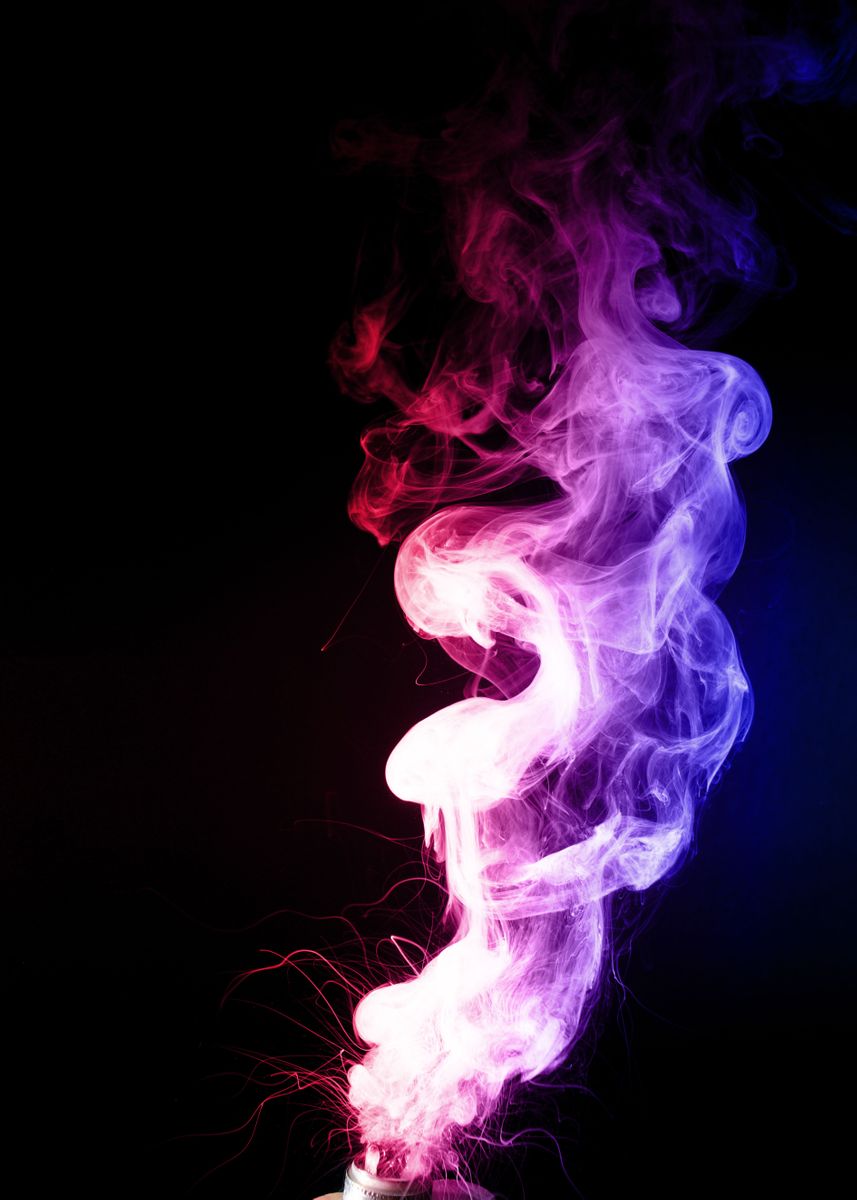 'Colorful clouds of vape' Poster, picture, metal print, paint by ...