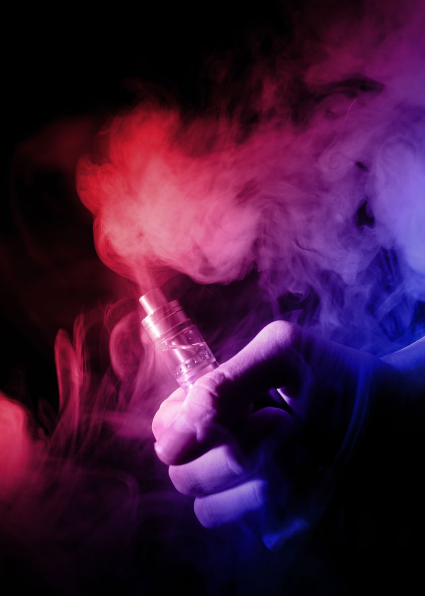 'Colorful clouds of vape' Poster by alexsdriver | Displate