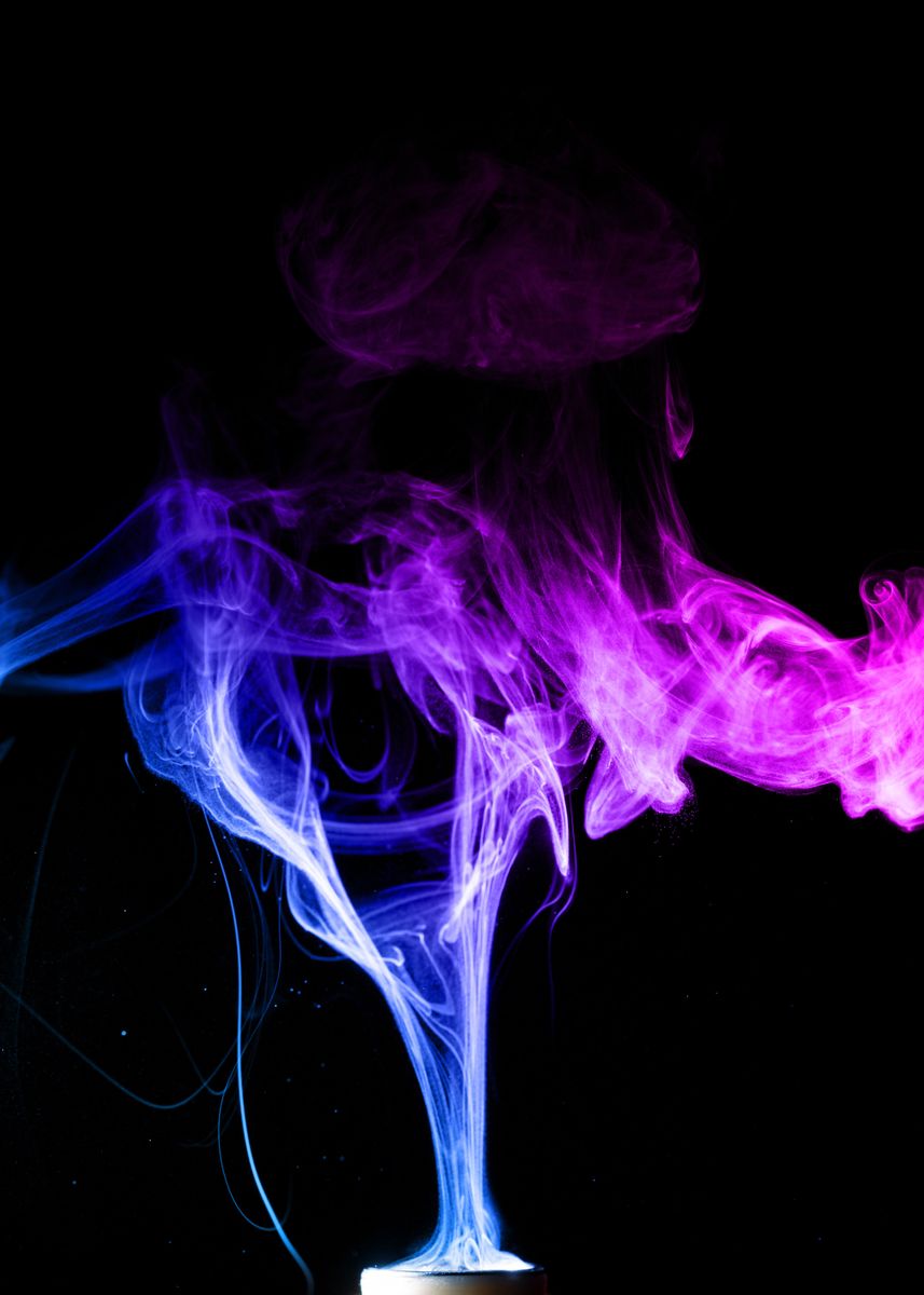 'Colorful clouds of vape' Poster by alexsdriver | Displate