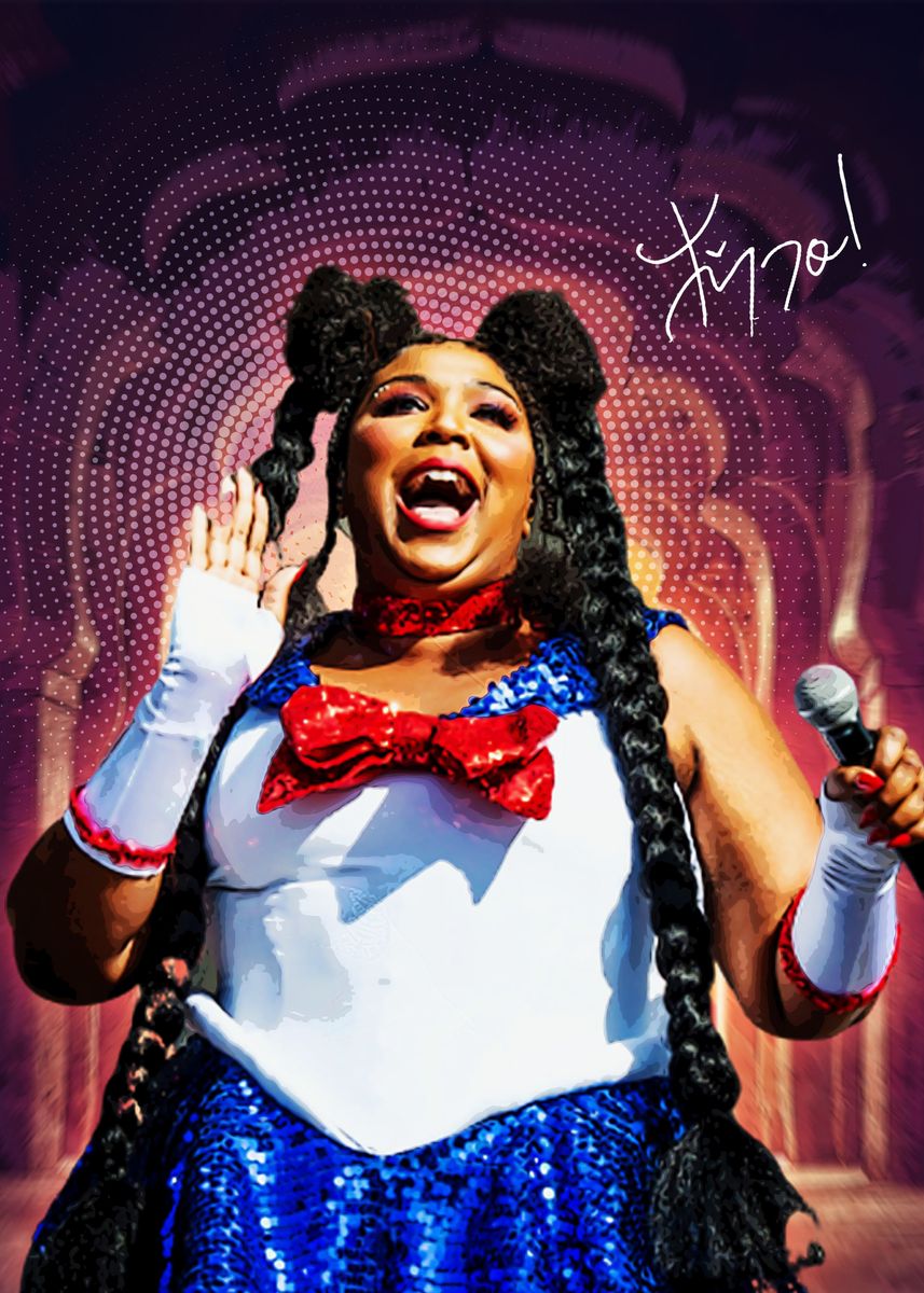 'Lizzo' Poster, picture, metal print, paint by Morton Gray | Displate