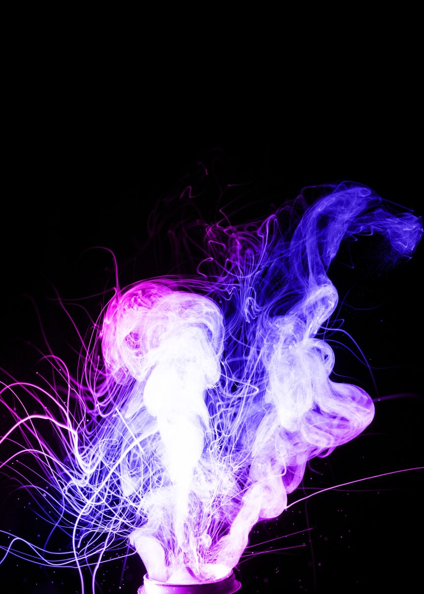 'Colorful clouds of vape' Poster by alexsdriver | Displate