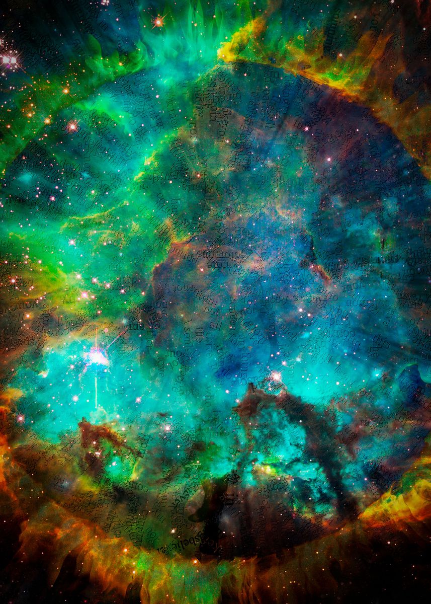 'Words of the Universe' Poster by Bruce Rolff | Displate