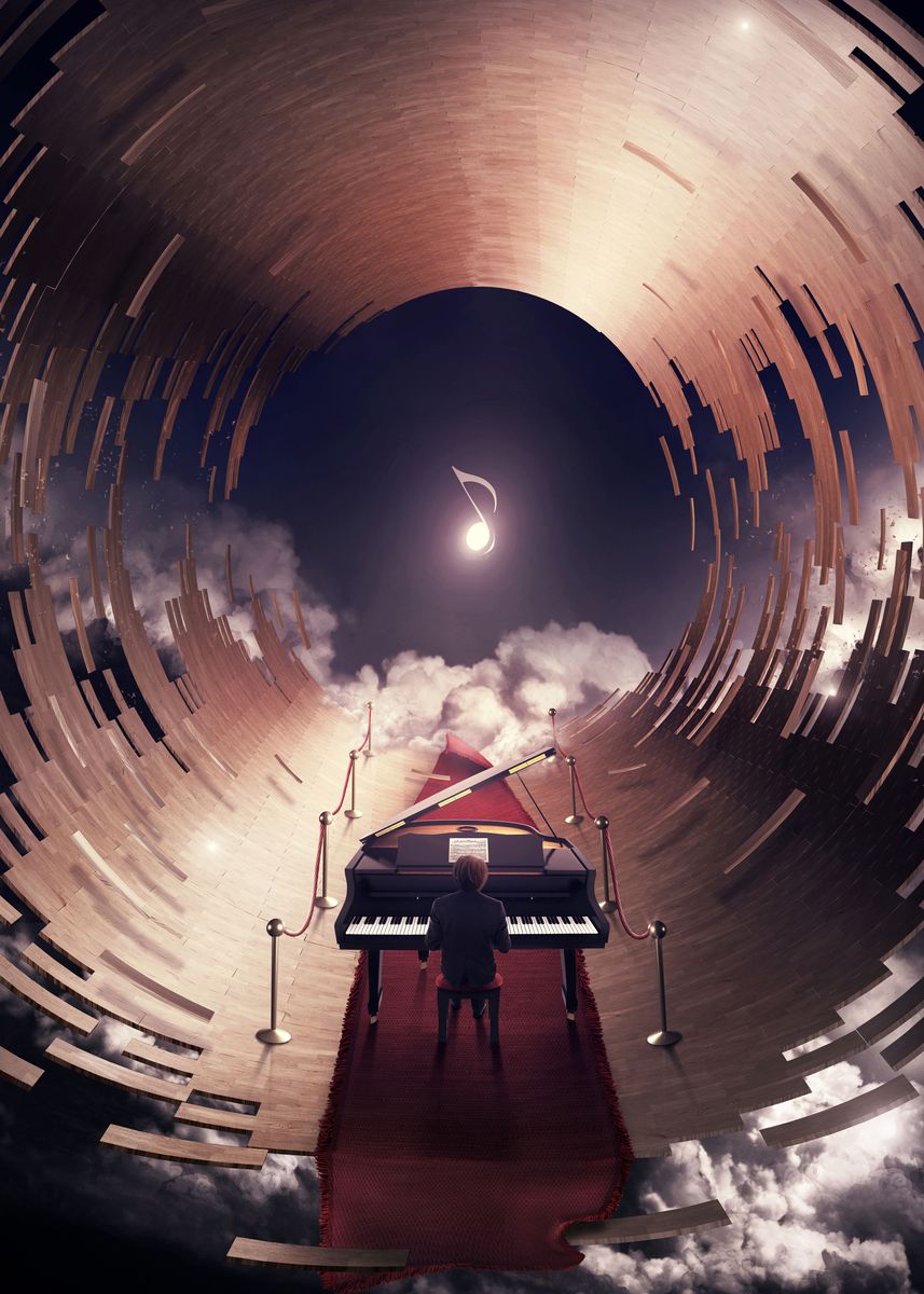 'Dreamer' Poster, picture, metal print, paint by Przemek Nawrocki ...