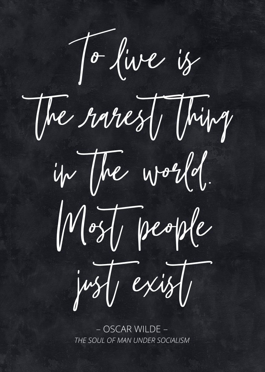 'Oscar Wilde Quote' Poster by Tumblewheed | Displate