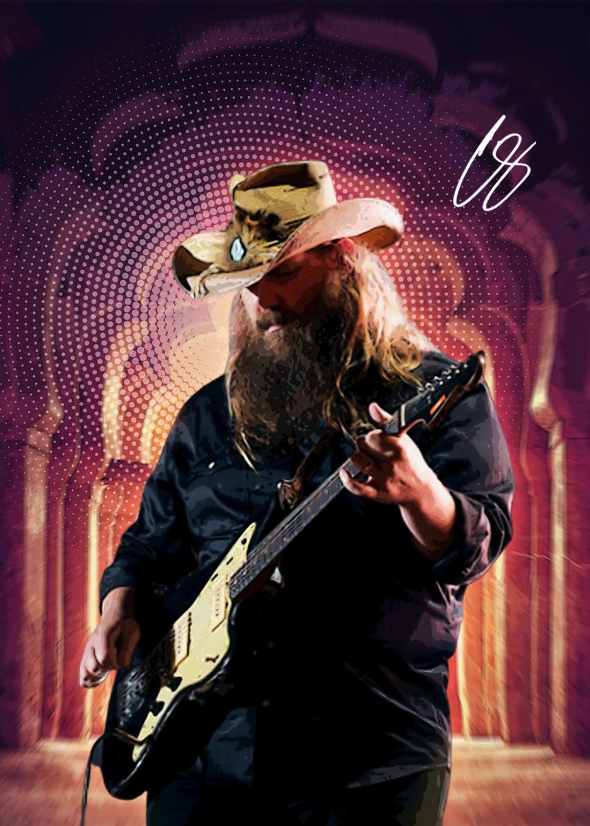 'Chris Stapleton' Poster, picture, metal print, paint by Morton Gray ...