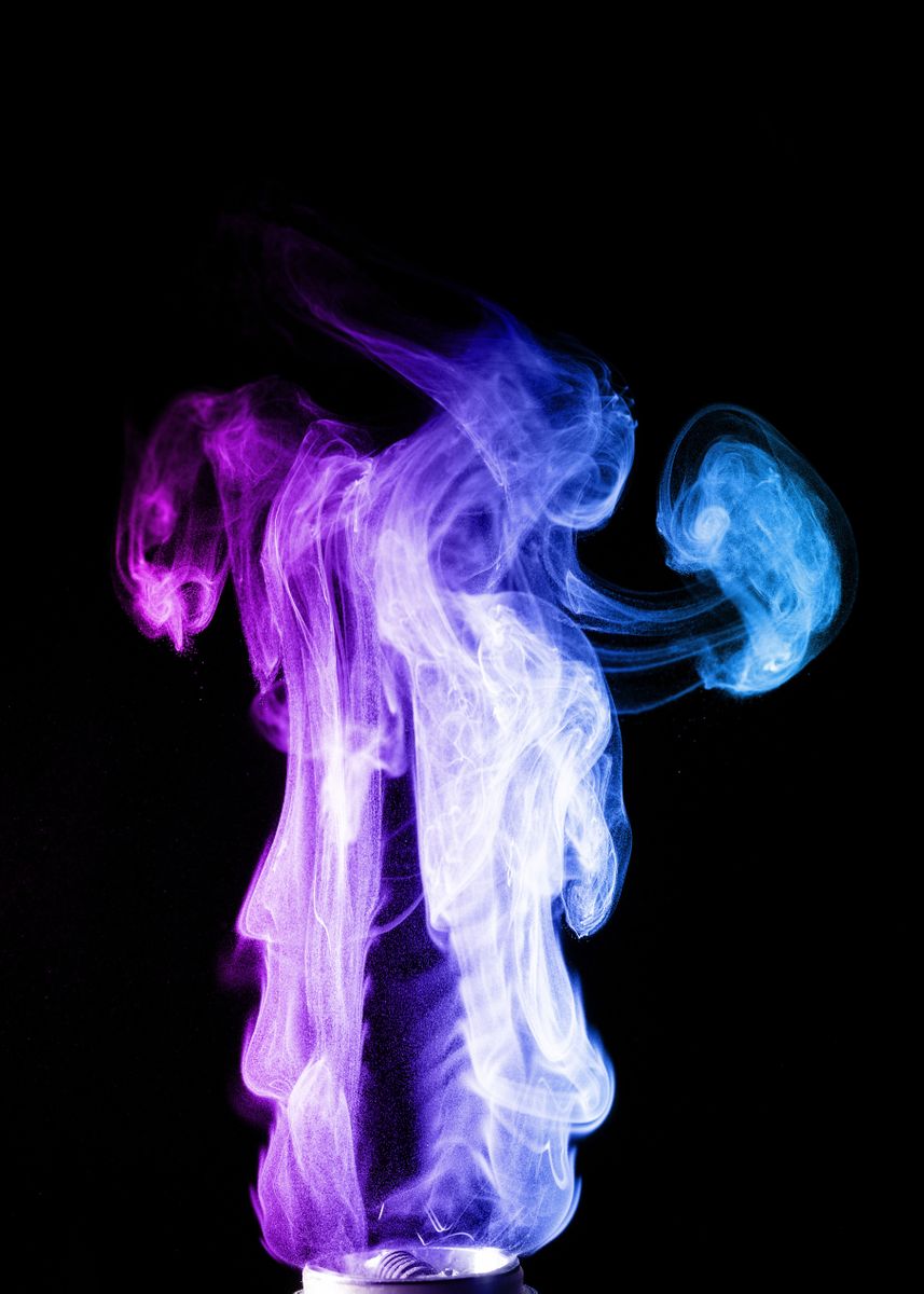 'Colorful clouds of vape' Poster by alexsdriver | Displate