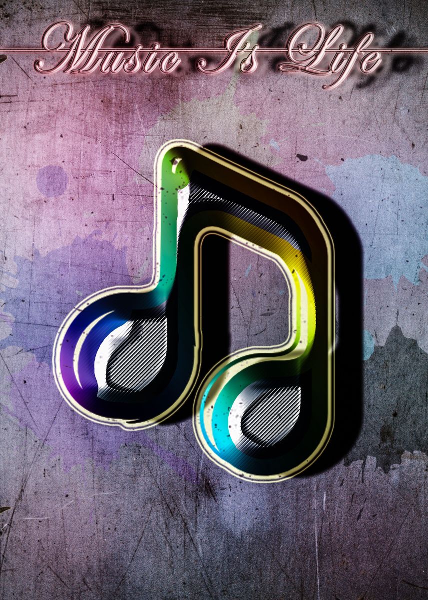 'metal music' Poster, picture, metal print, paint by Varun Aggarwal ...