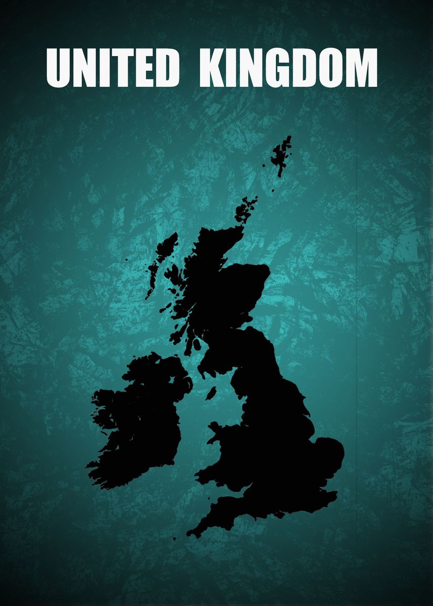 'United kingdom' Poster, picture, metal print, paint by Brice ...