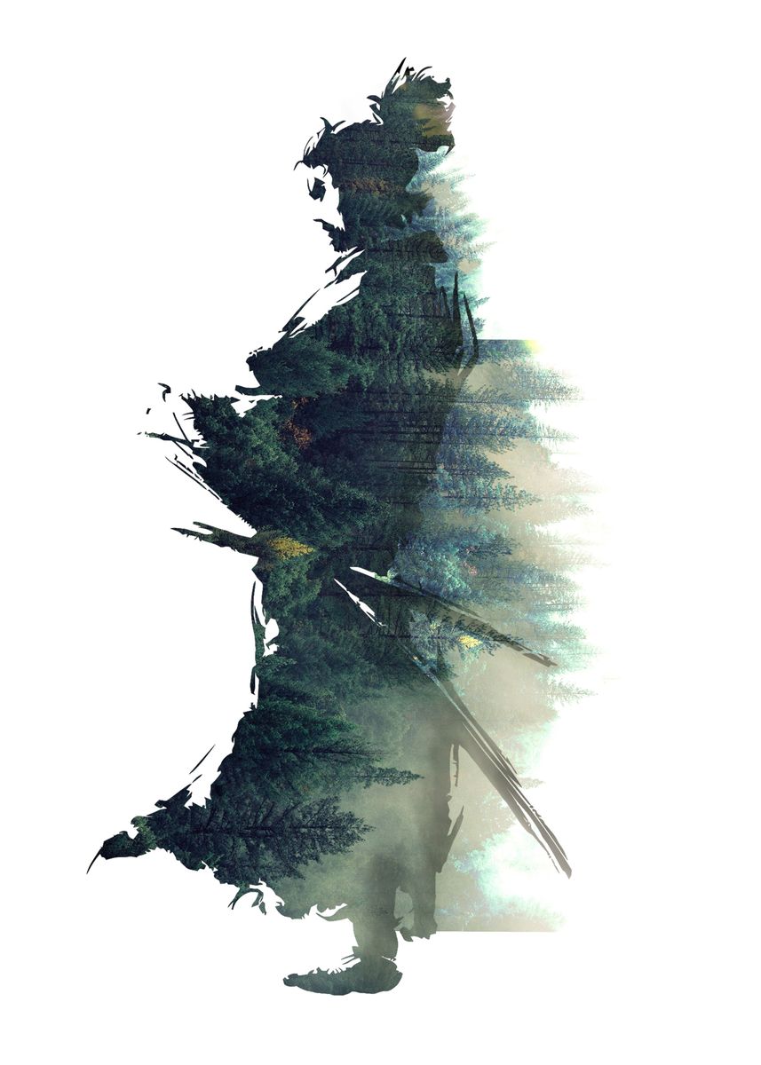 'NInja forest 01' Poster, picture, metal print, paint by aris ...