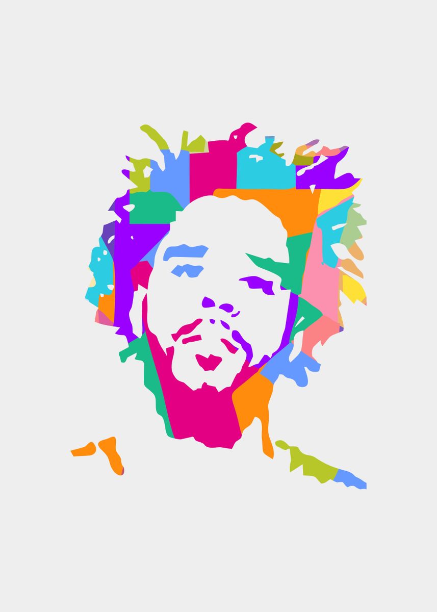 'J Cole Pop Art' Poster by Ahmad Nusyirwan | Displate