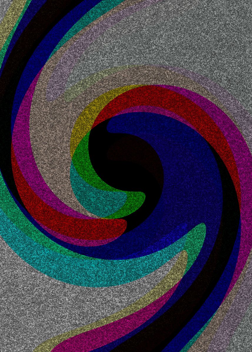 'Abstract Glitter Swirls' Poster by Christopher | Displate