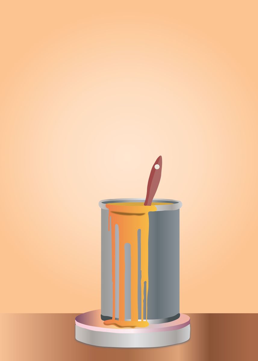 'Paint bucket' Poster by Magdalena Teterdynko | Displate