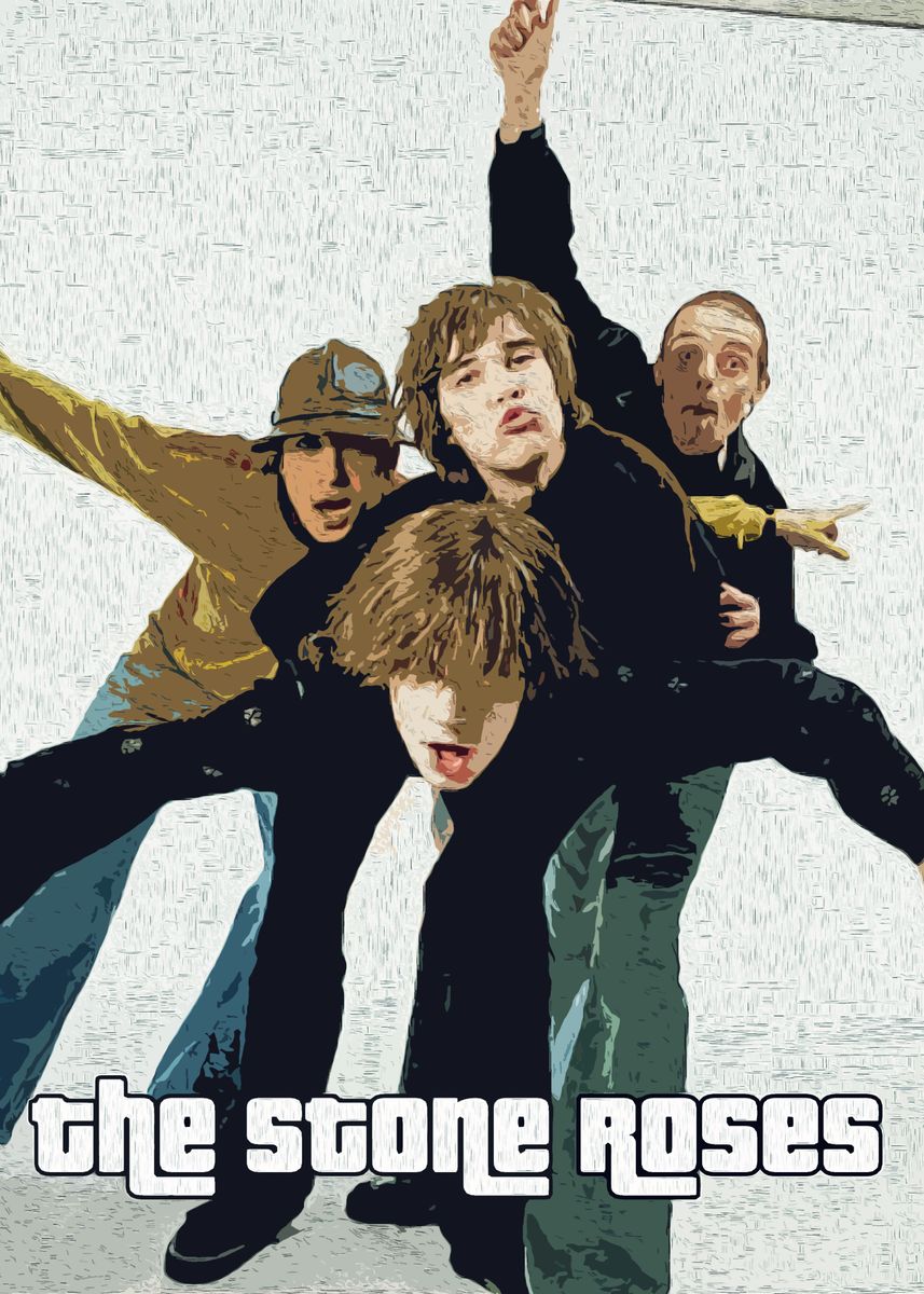 'The Stone Roses' Poster, picture, metal print, paint by Dillon Holden ...