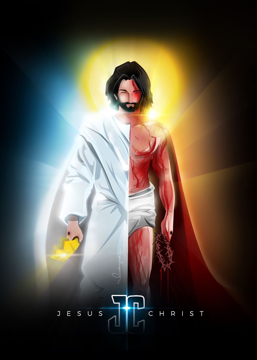 'Jesus the King' Poster, picture, metal print, paint by Eusebius Ryan ...