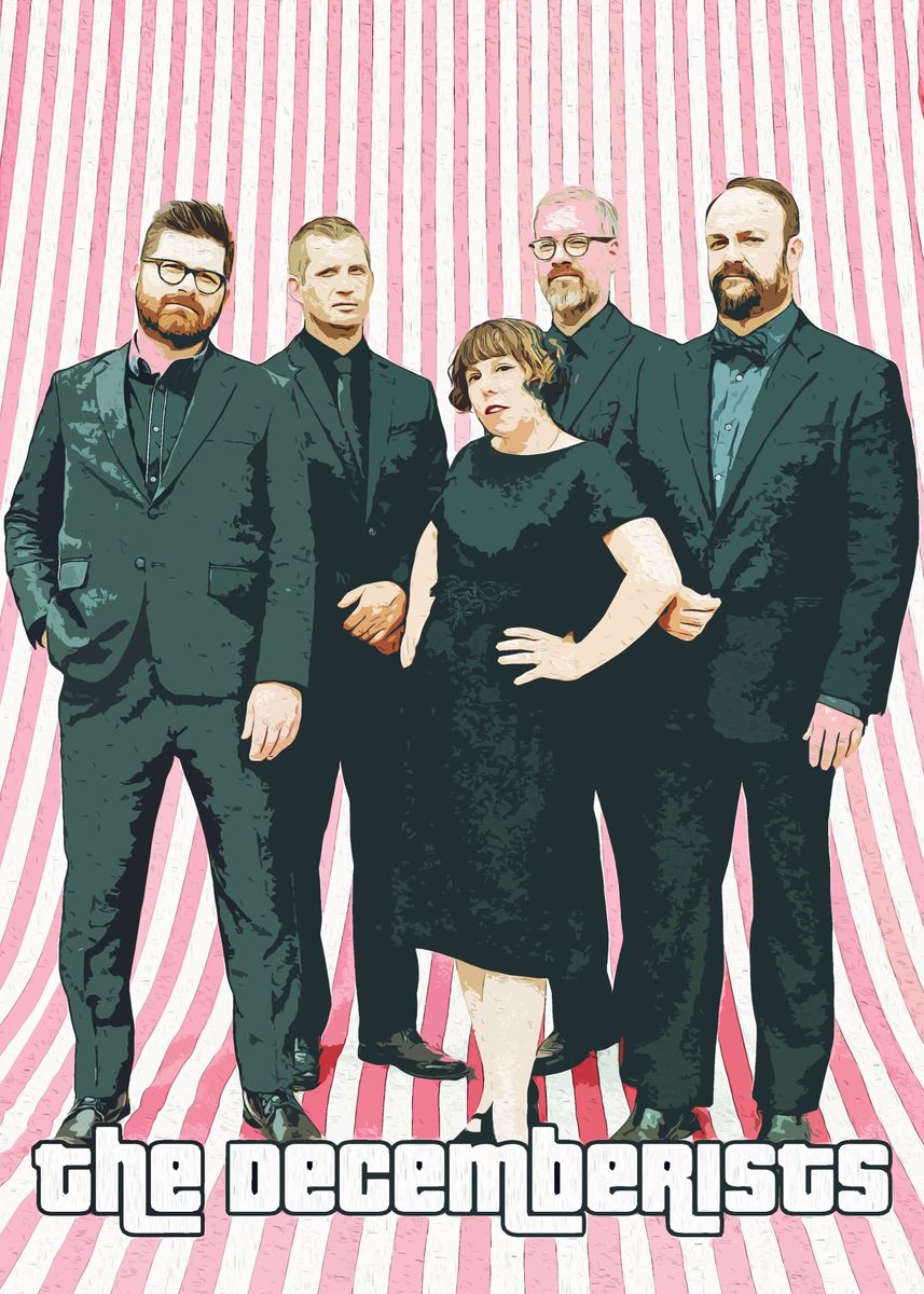 ' The Decemberists' Poster, picture, metal print, paint by Dillon ...