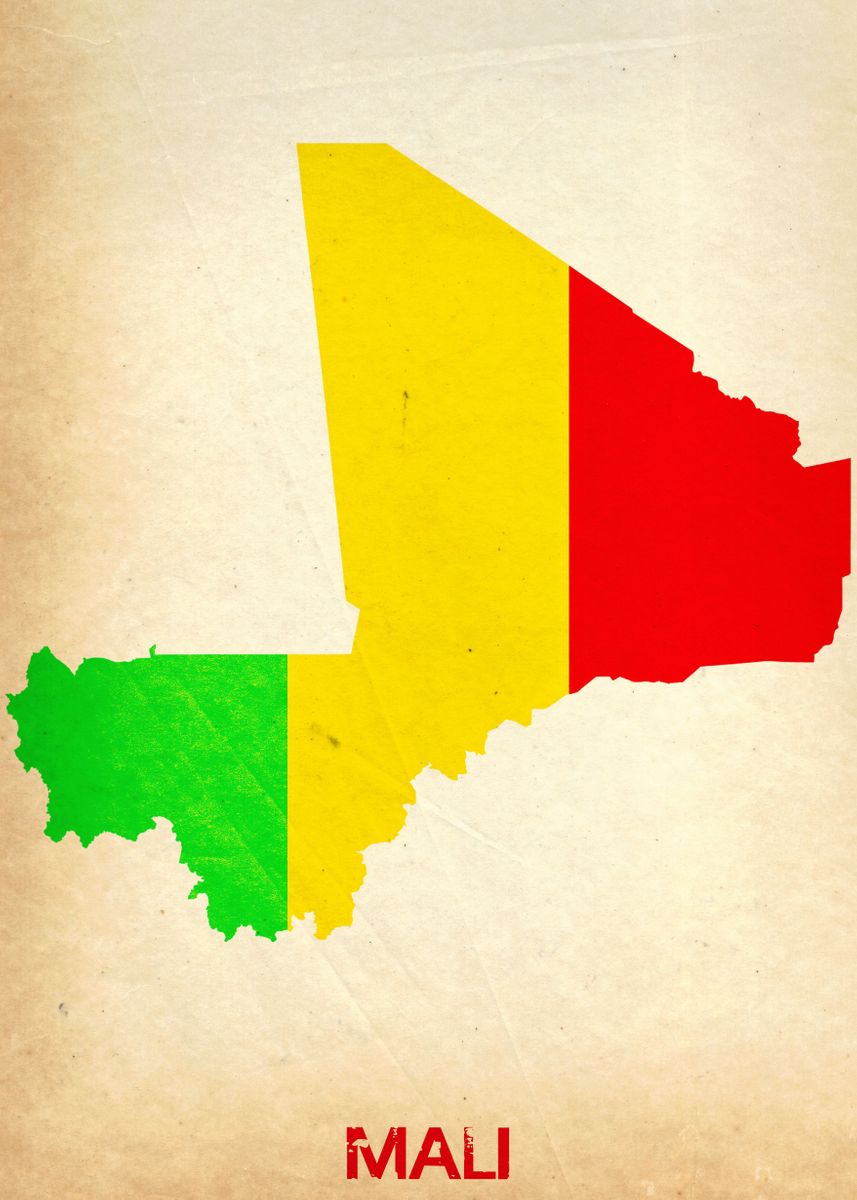 'Mali' Poster, picture, metal print, paint by Anxhela Sufa | Displate