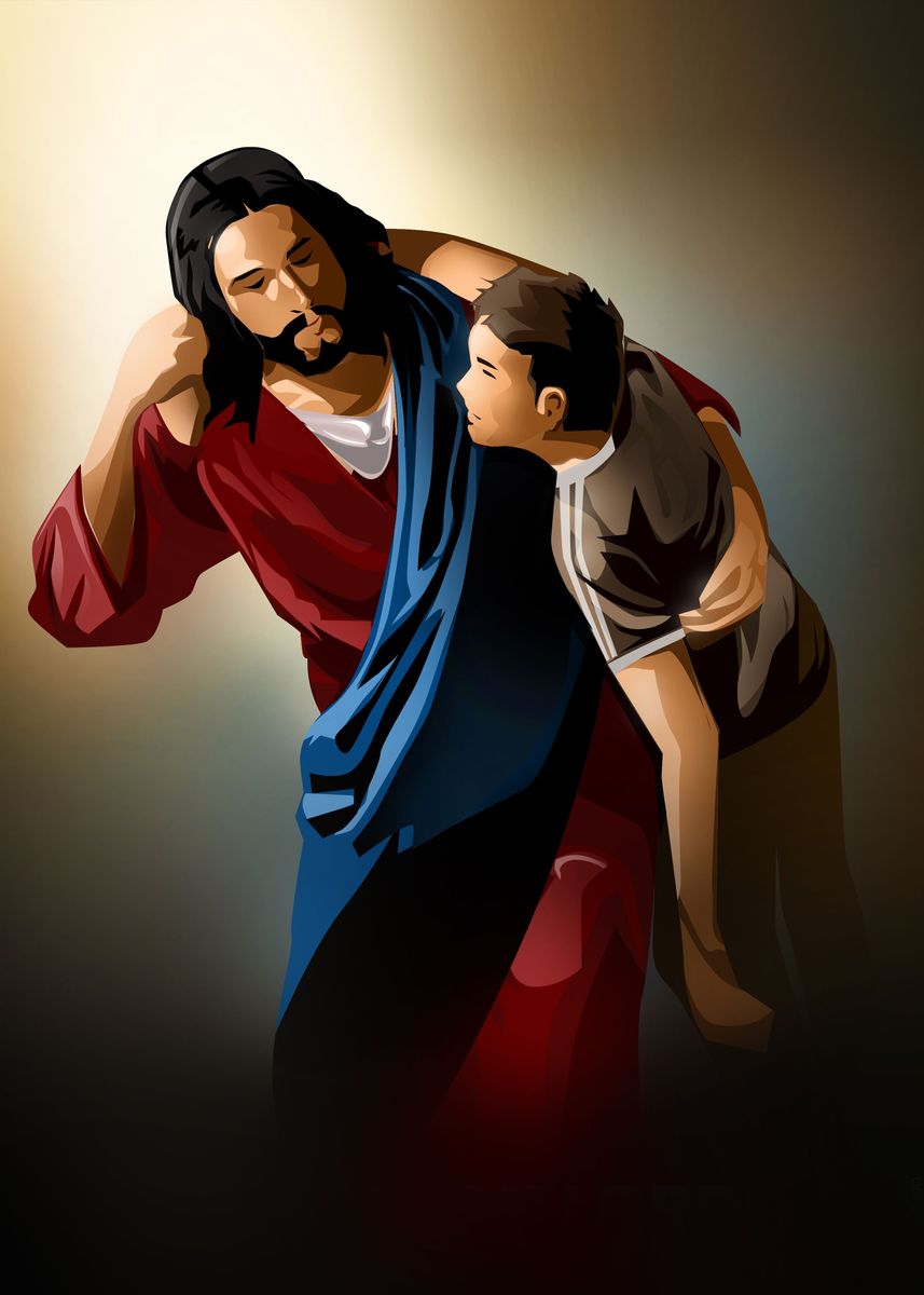 'Jesus is with me' Poster by Eusebius Ryan | Displate