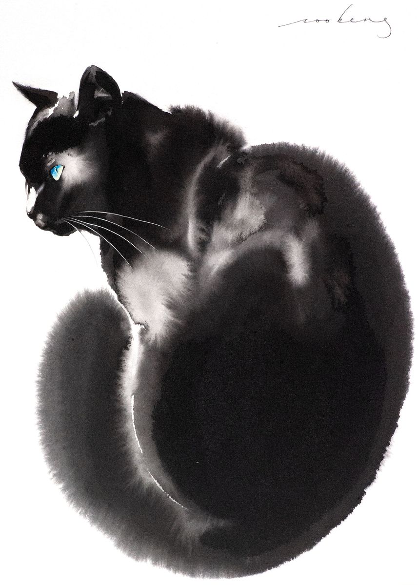 'Indy Cat' Poster by Soo Beng Lim | Displate