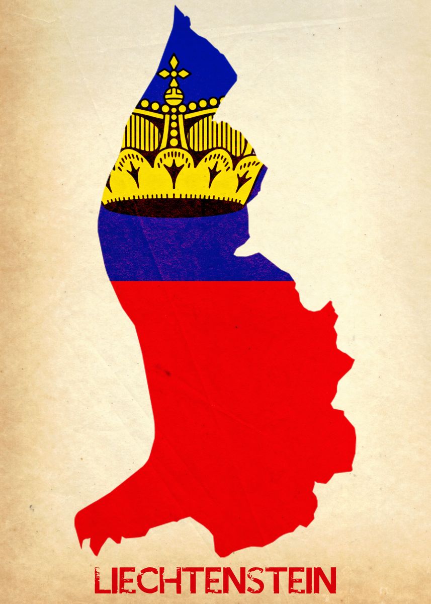 'Liechtenstein' Poster, picture, metal print, paint by Anxhela Sufa ...