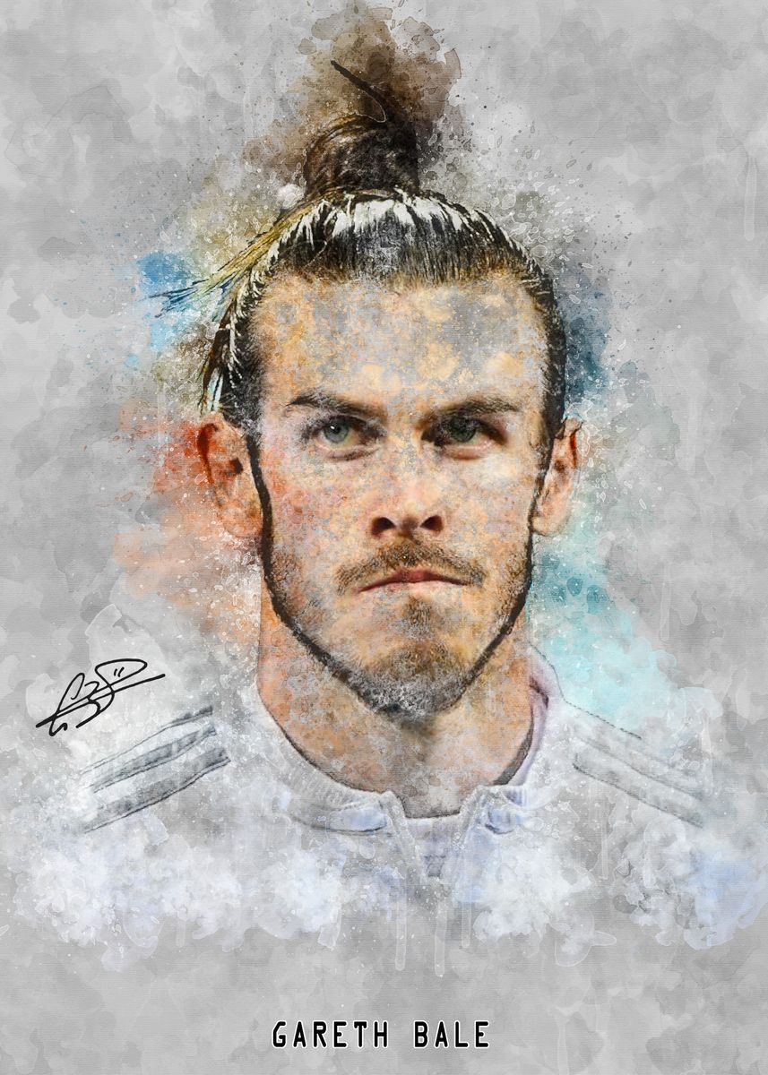 'Gareth Bale' Poster, picture, metal print, paint by Rose Lily | Displate