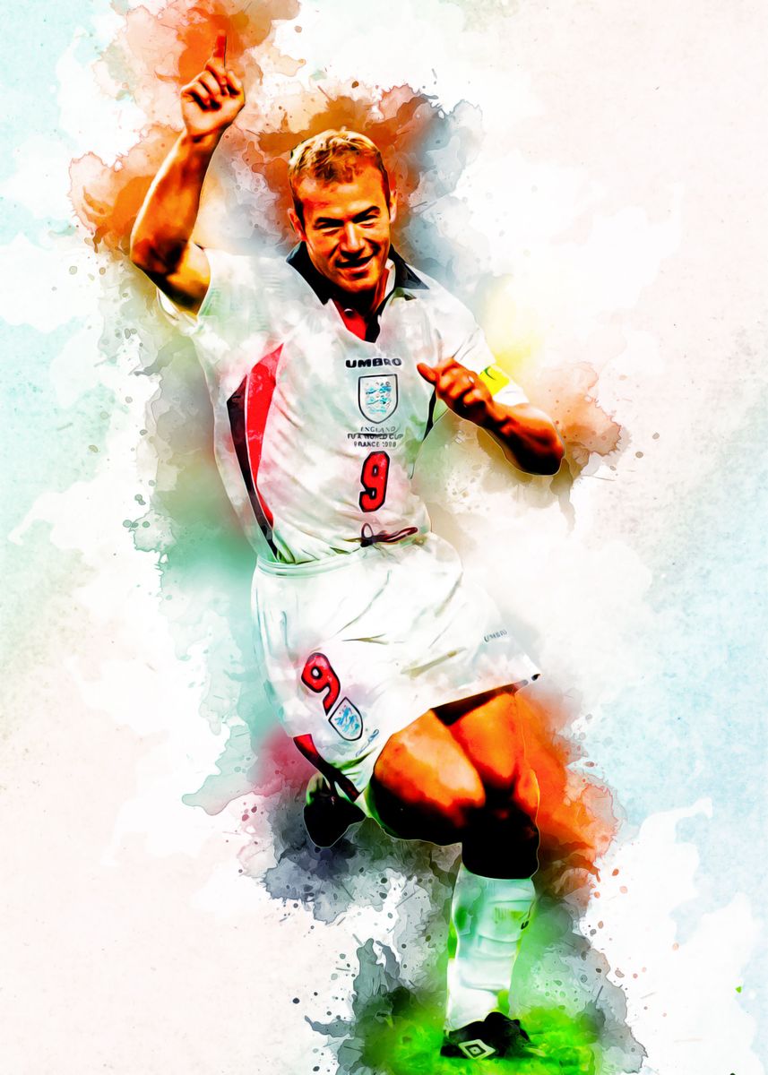 'Alan Shearer' Poster by MIKHA ART | Displate