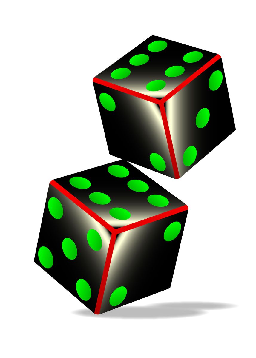 'Dice' Poster, picture, metal print, paint by HomeStead Digital | Displate