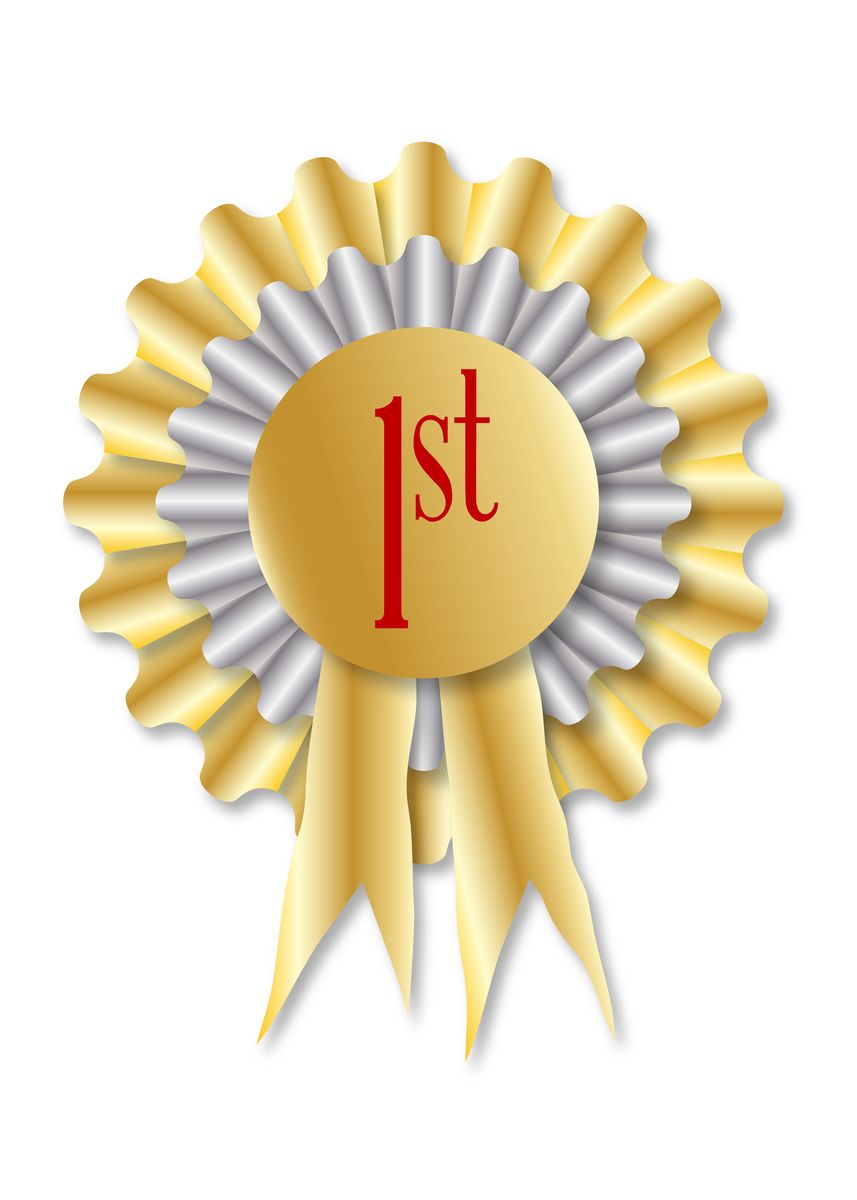 'First Prize Rosette' Poster, picture, metal print, paint by HomeStead ...