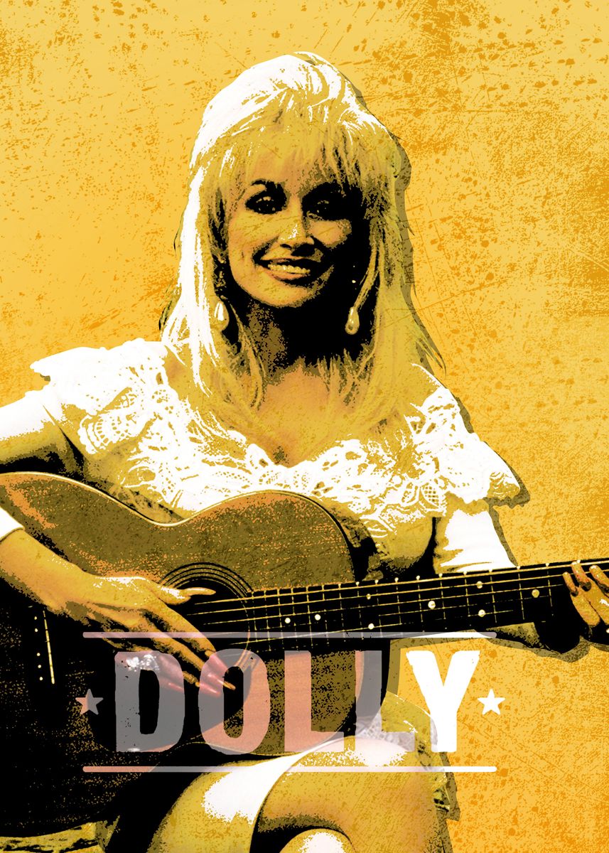 'Dolly Parton' Poster, picture, metal print, paint by Micho Abstract ...
