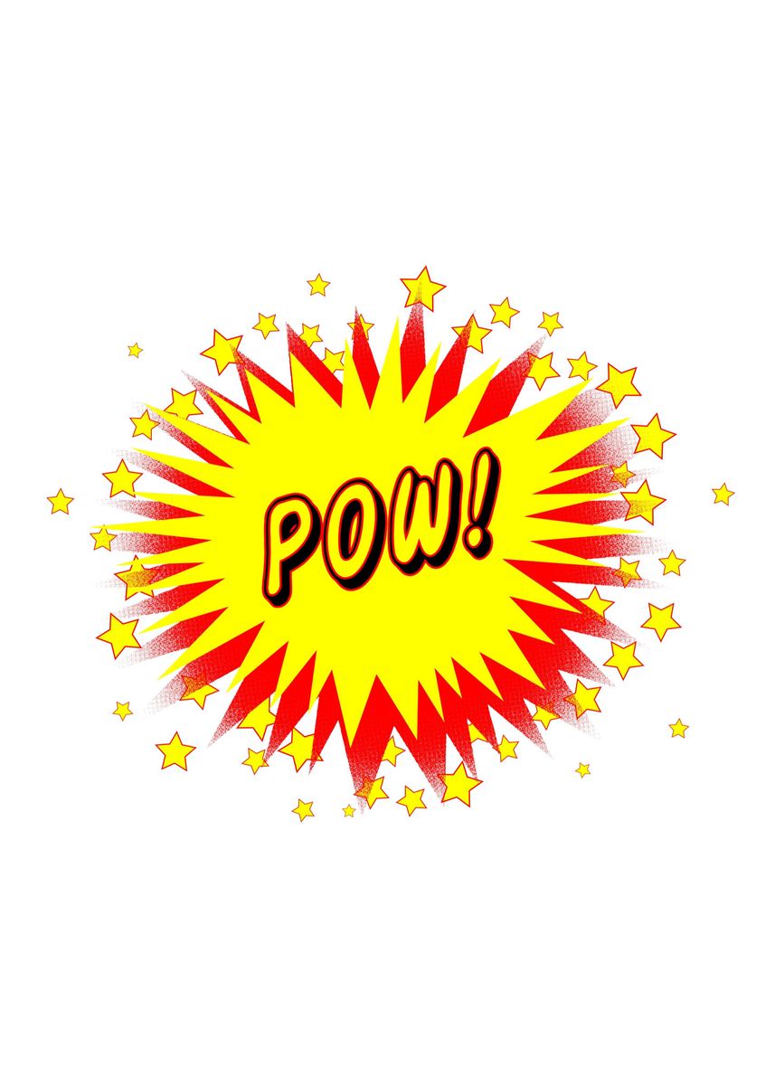 'Cartoon Pow' Poster by HomeStead Digital | Displate