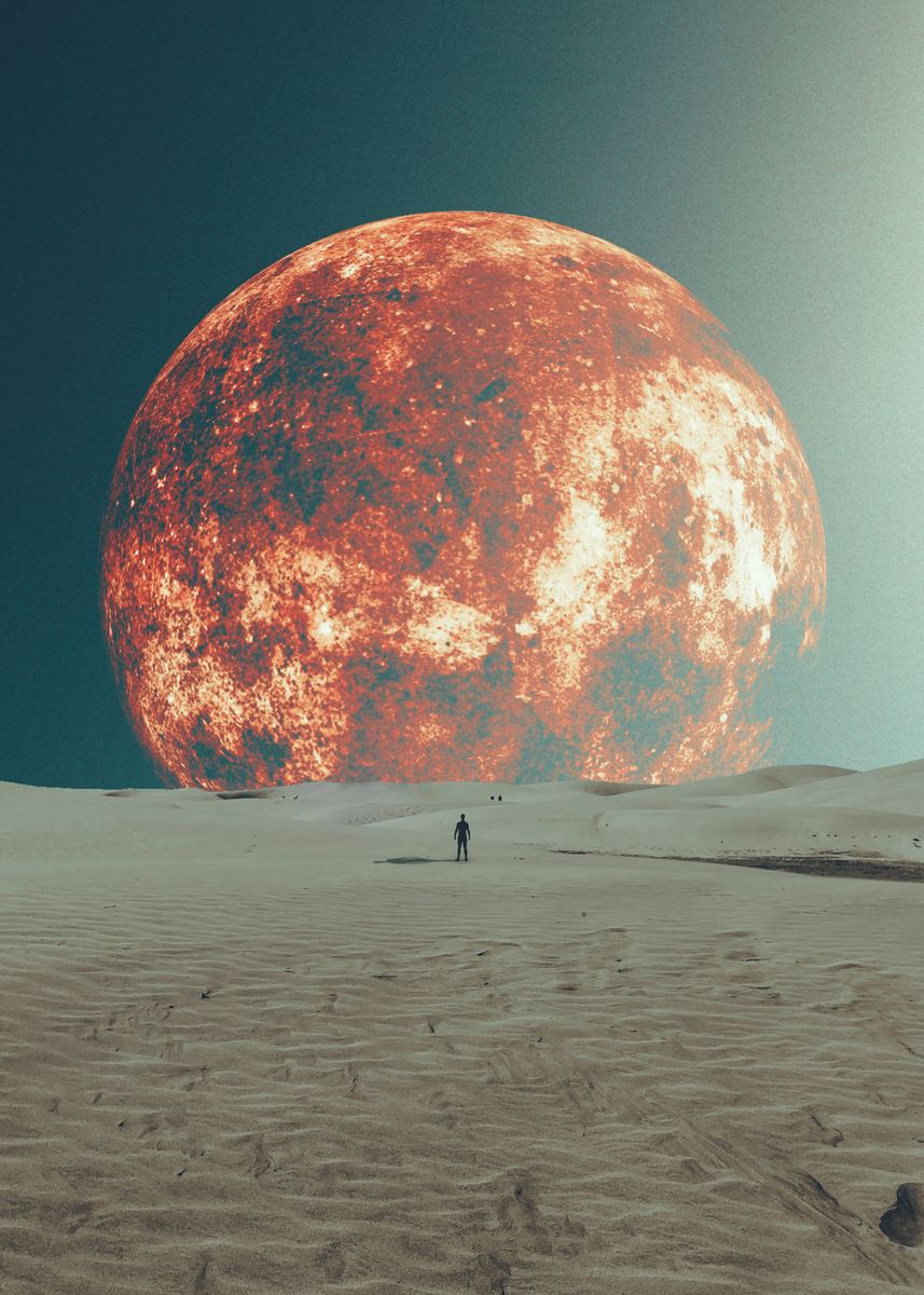 'red planet 2' Poster, picture, metal print, paint by Trigonal Art ...