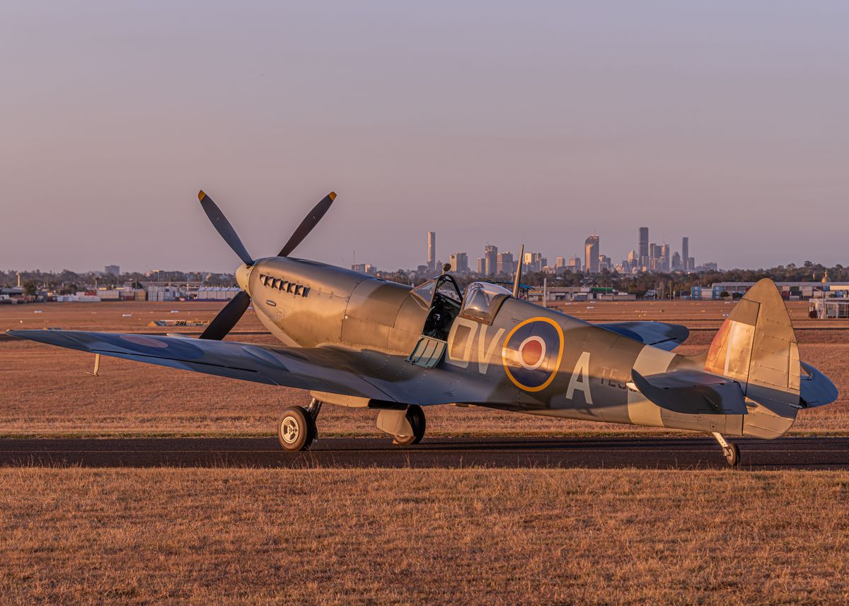 'MkXVI Spitfire TE392' Poster by Mark Greenmantle | Displate