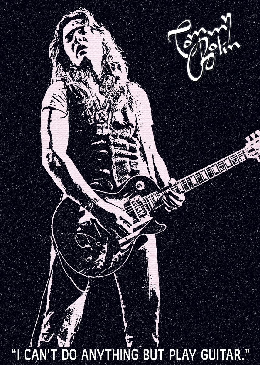 'Tommy Bolin' Poster, picture, metal print, paint by TI KI | Displate