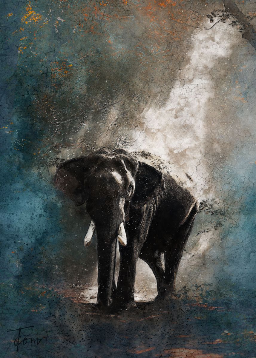 'Rainforest' Poster, picture, metal print, paint by Petra Rommelfanger ...