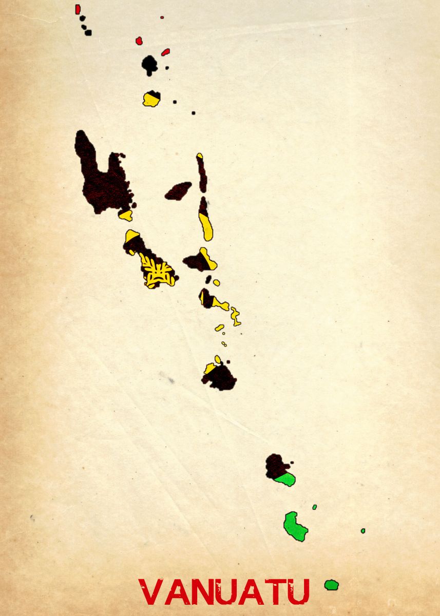 'Vanuatu' Poster, picture, metal print, paint by Anxhela Sufa | Displate