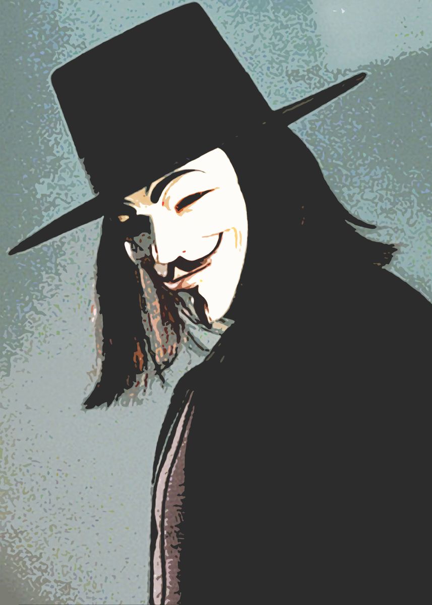 'V for Vendetta' Poster, picture, metal print, paint by Thogi Gio ...