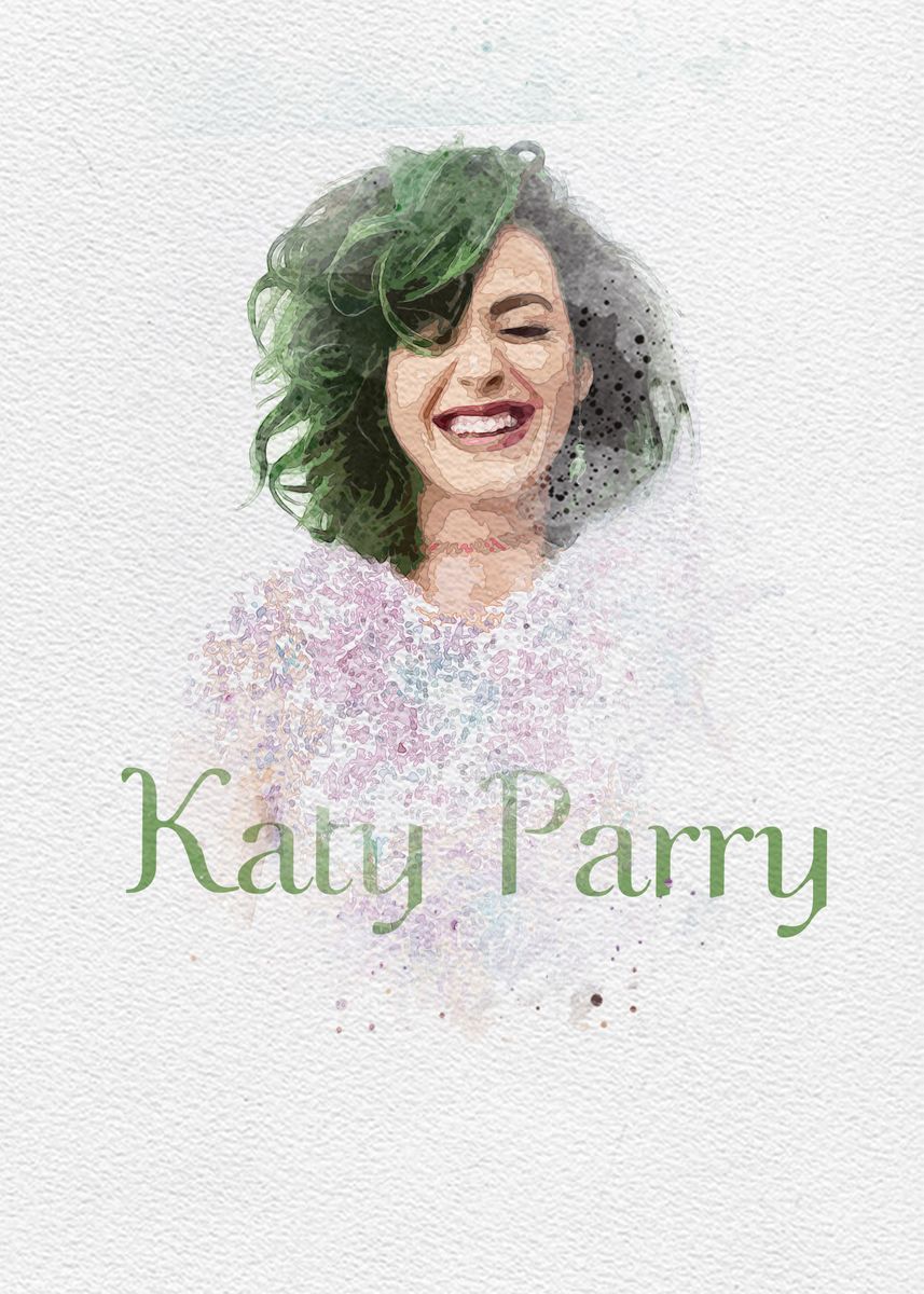 'Katy Perry' Poster, picture, metal print, paint by Raihan Mubarok ...