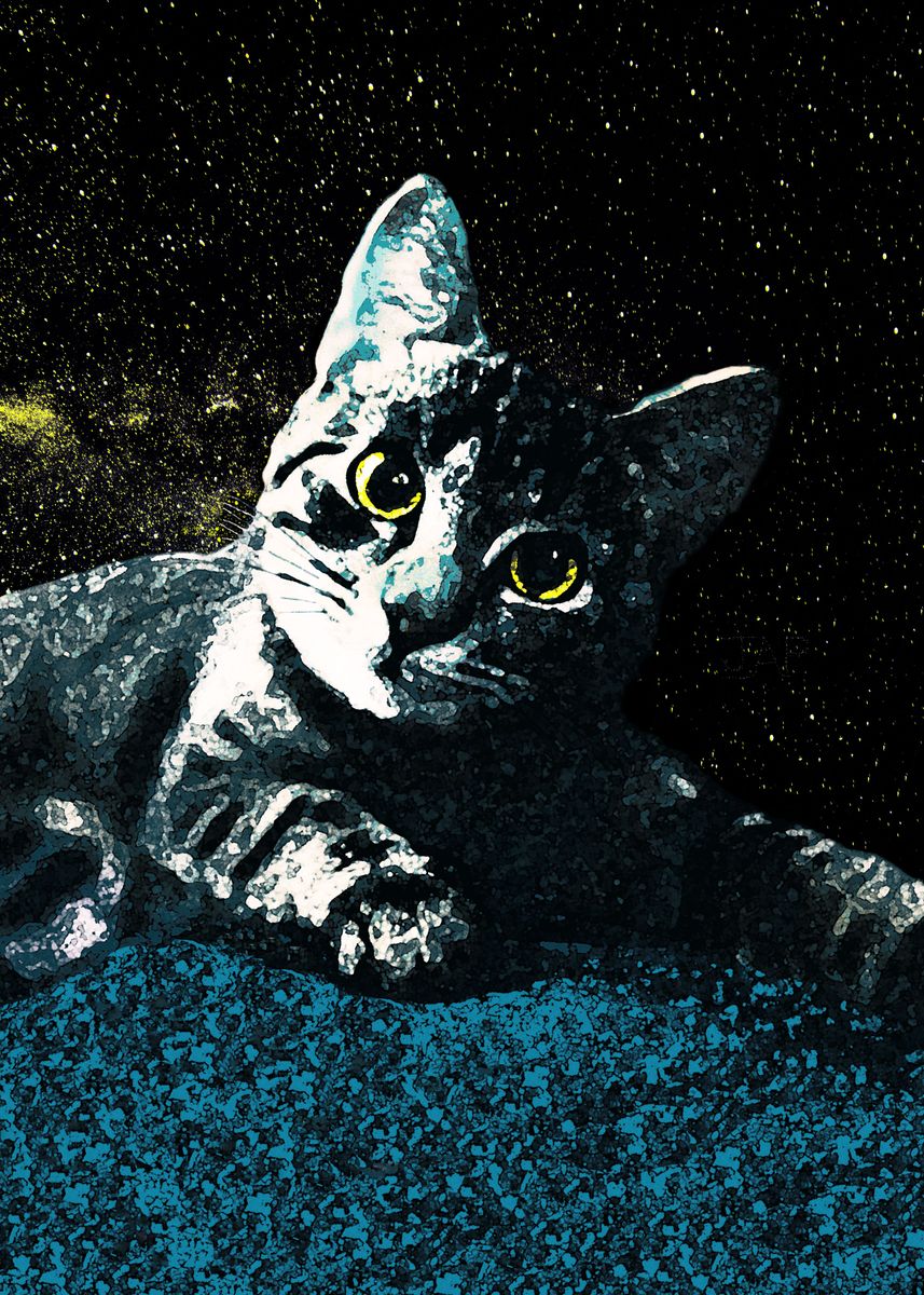 'UNIVERSE CAT' Poster by Jhon Pablo JAP | Displate