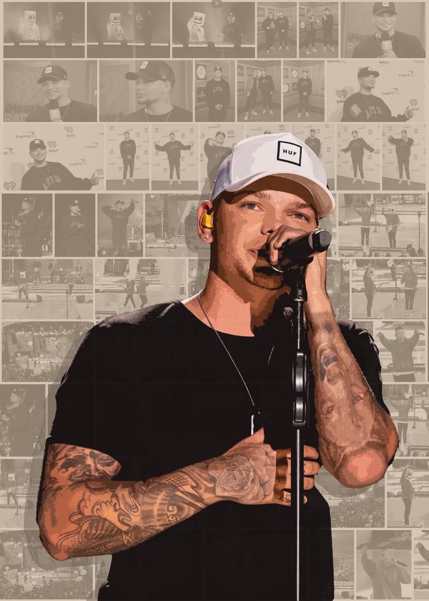 'Kane Brown ' Poster, picture, metal print, paint by Booth Callahan ...