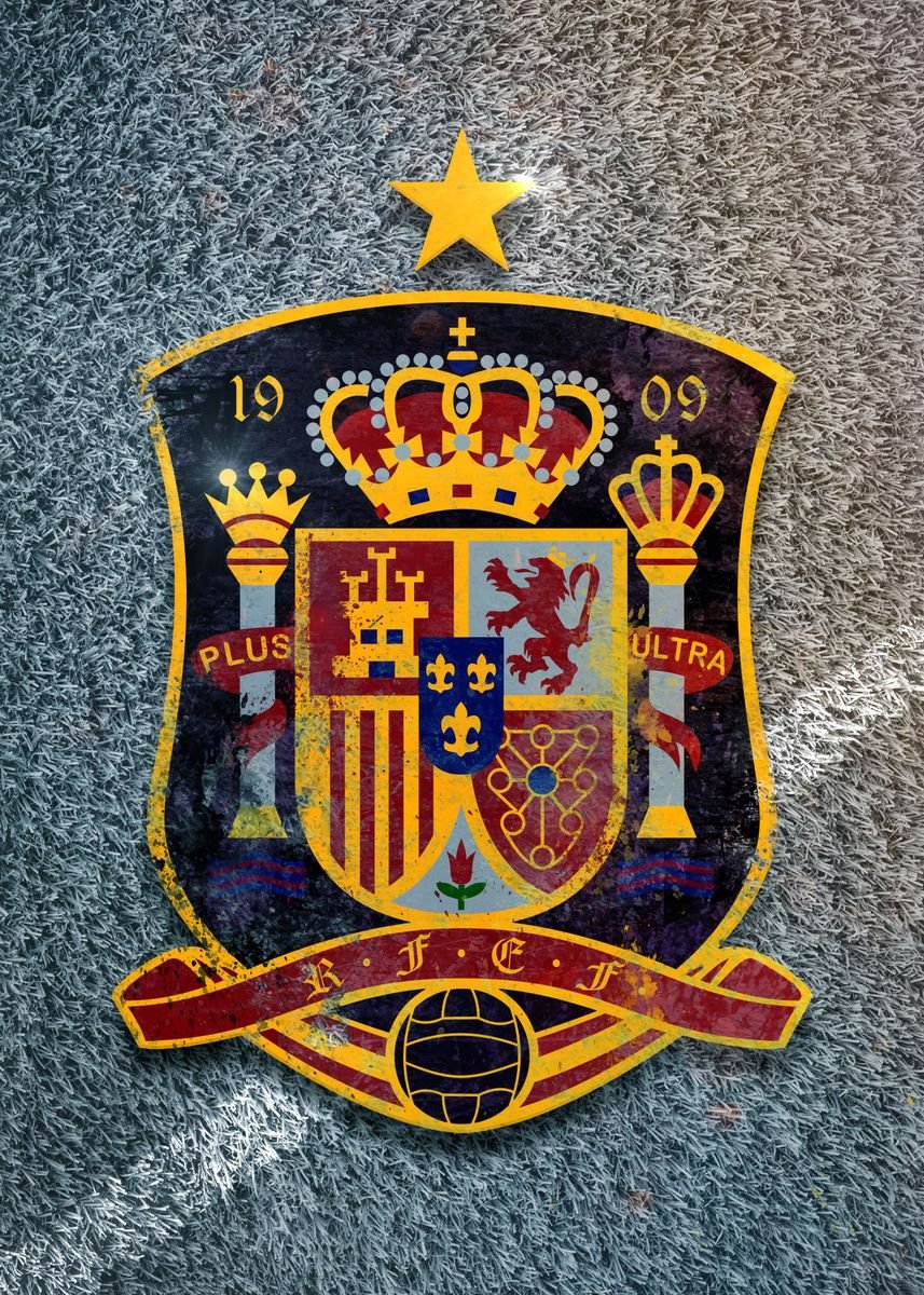 'Spain soccer Team' Poster, picture, metal print, paint by Giordano ...