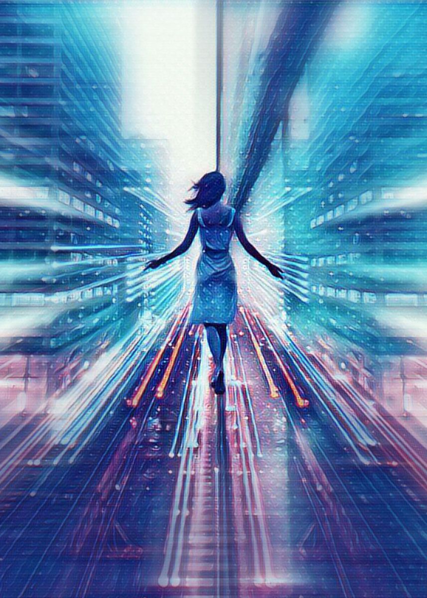 'Time Travel' Poster, picture, metal print, paint by Melis | Displate